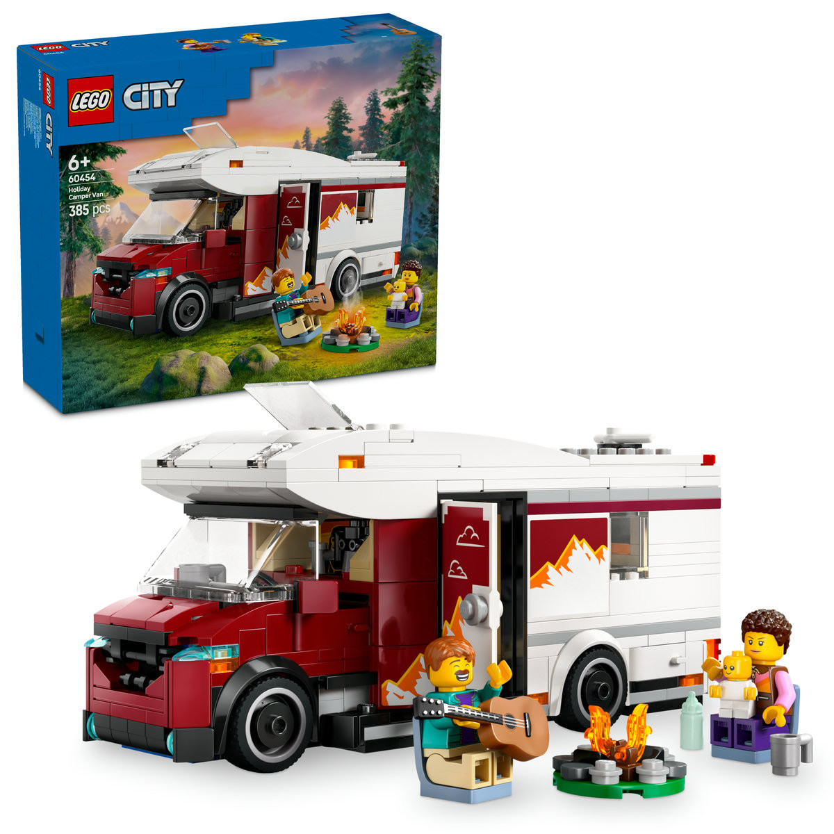 LEGO® City - Rulota pentru aventuri de vacanta 60454, 385 piese - Scamp.ro