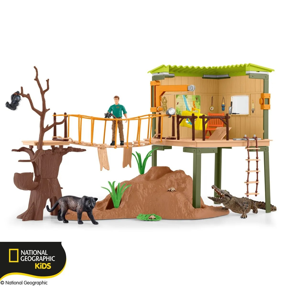 Set Schleich 42507, Statia de aventura Wild Life - Scamp